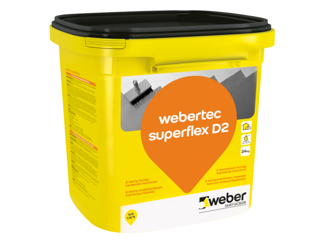 webertec Superflex D 2 | Dvikomponentė labai elastinga cementinė hidroizoliacija