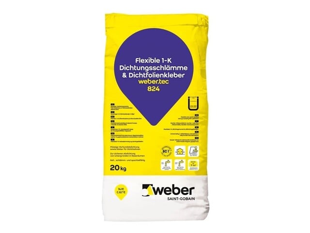weber.tec 824 | Elastinga cementinė hidroizoliacija
